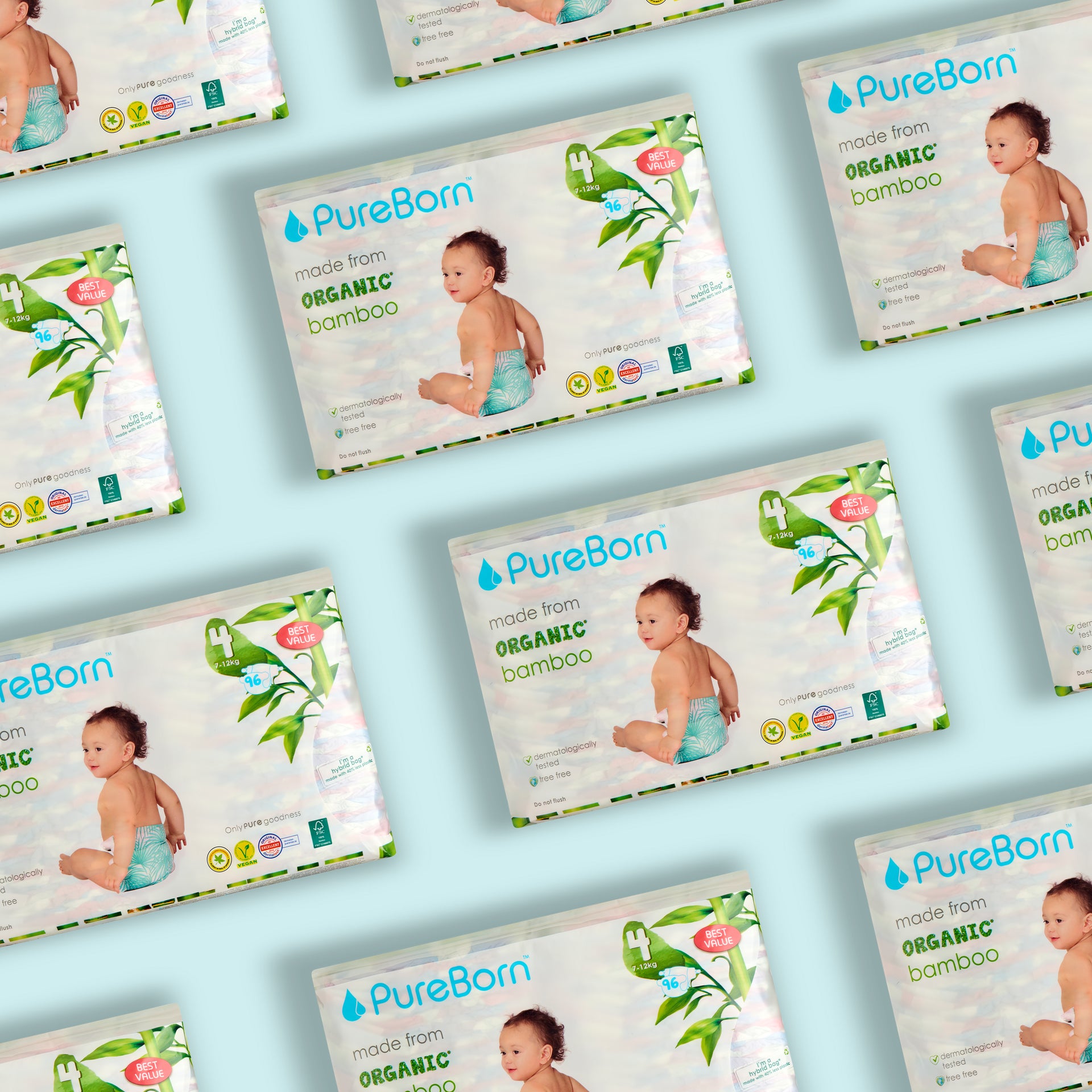 Pureborn Diapers, Organic Baby Products - My Little One – Mylilone